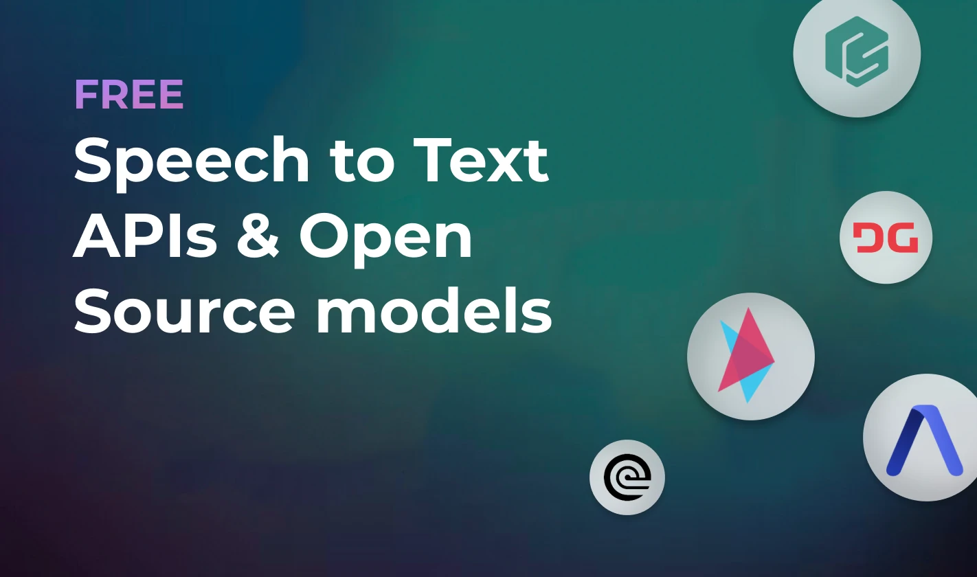 Top Free Speech to text tools, APIs, and Open Source models | Eden AI